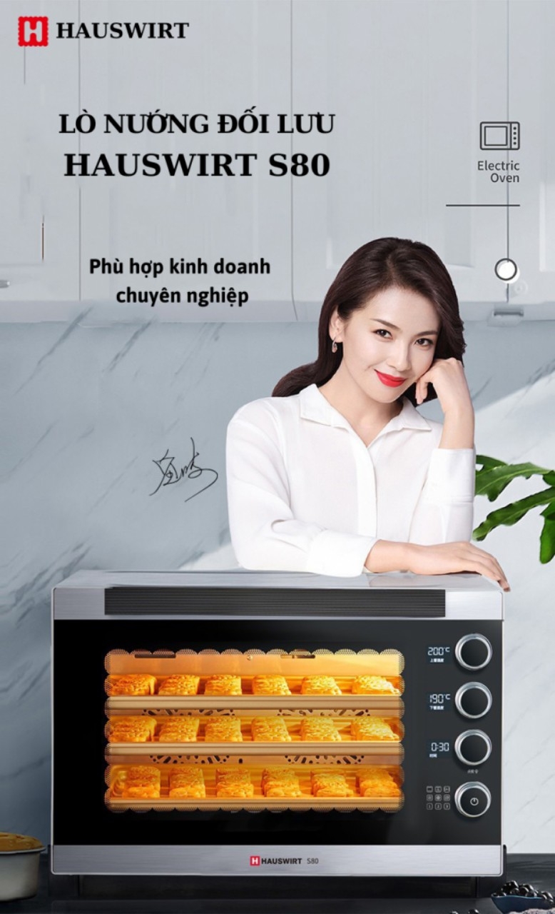 hauswirt S80, lò nướng đối lưu, lò nướng hauswirt S80, hauswirt C76s